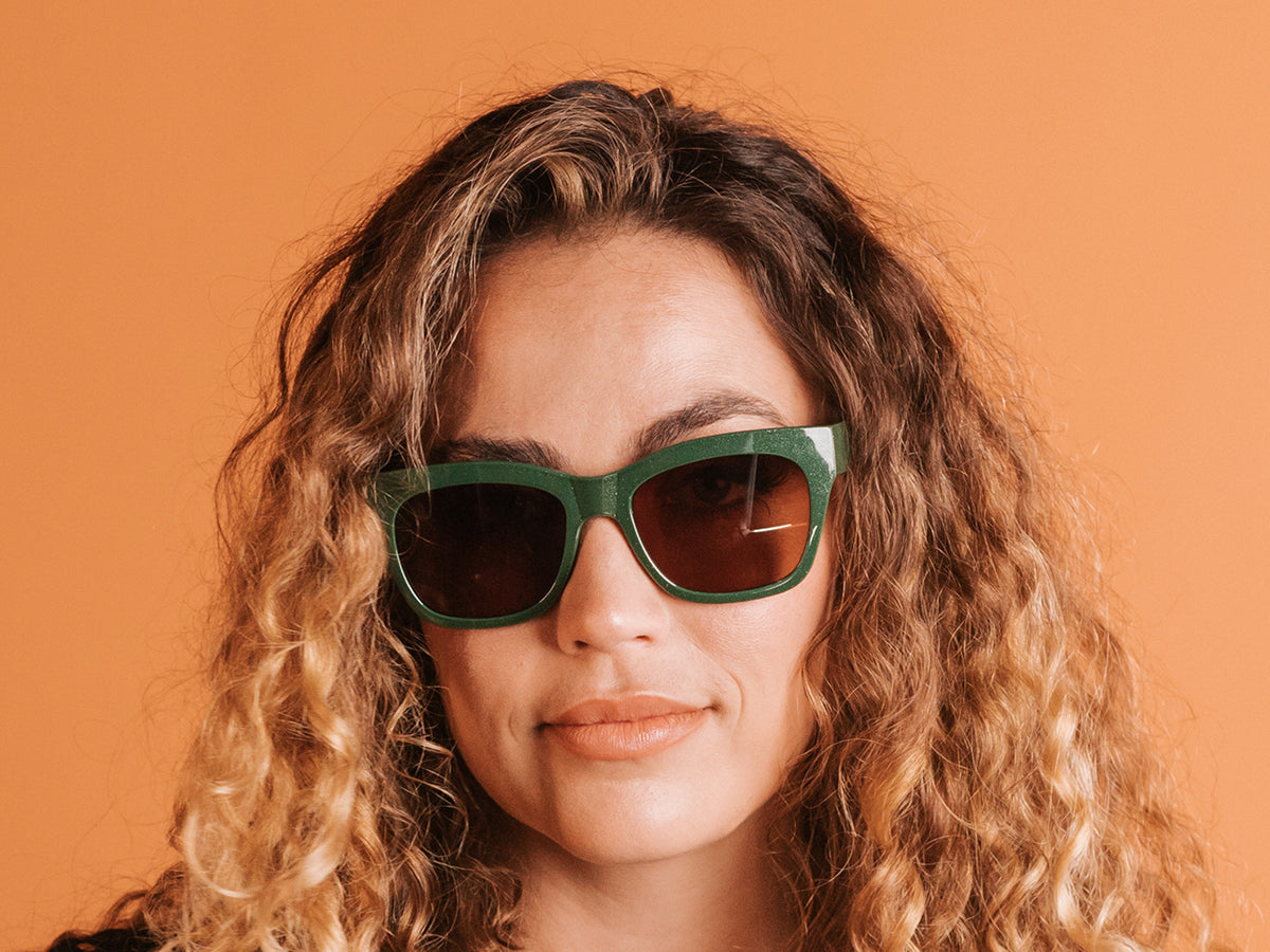 Reading Sunglasses 'Showtime' Green - Goodlookers