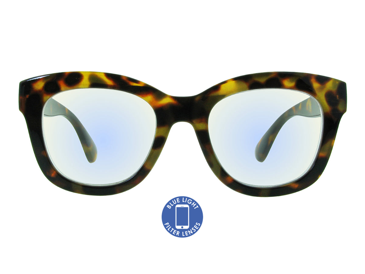 Blue Light Reading Glasses 'Encore' Tortoiseshell - Goodlookers