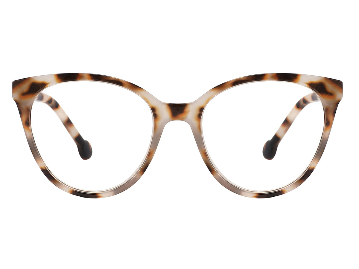 Reading Glasses 'Millie' White Tortoiseshell - Goodlookers