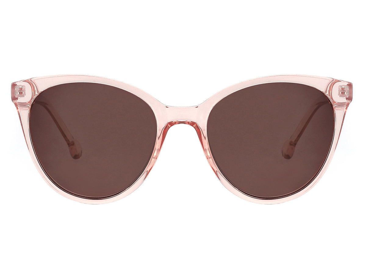 Reading Sunglasses 'Millie' Transparent Pink- Goodlookers