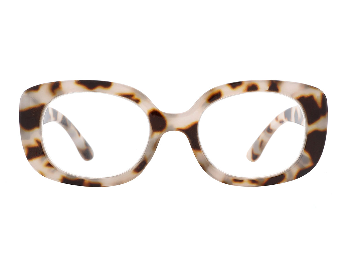 Reading Glasses 'Luna' White Tortoiseshell - Goodlookers
