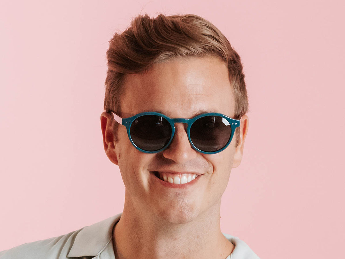 Sunglasses Polarised 'Robbie' Blue/Tortoiseshell - Goodlookers