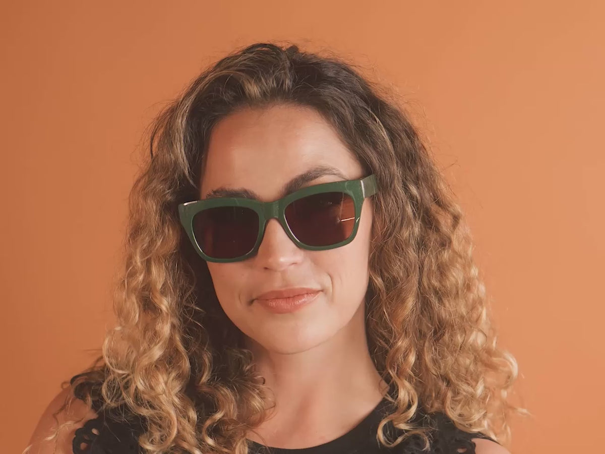 Reading Sunglasses 'Showtime' Green - Goodlookers